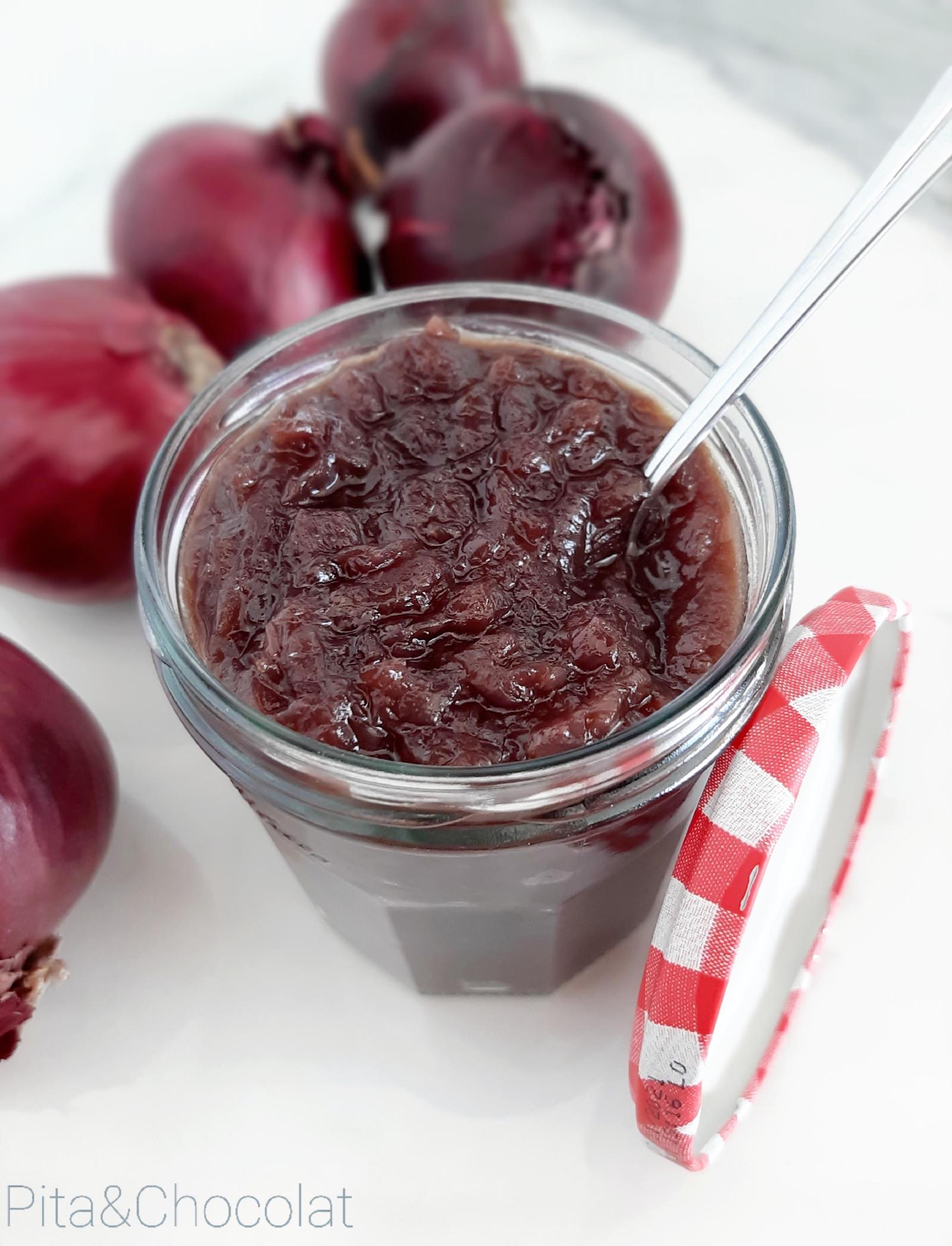 Confit d'oignons rouges - Chutney maison · Pita & Chocolat