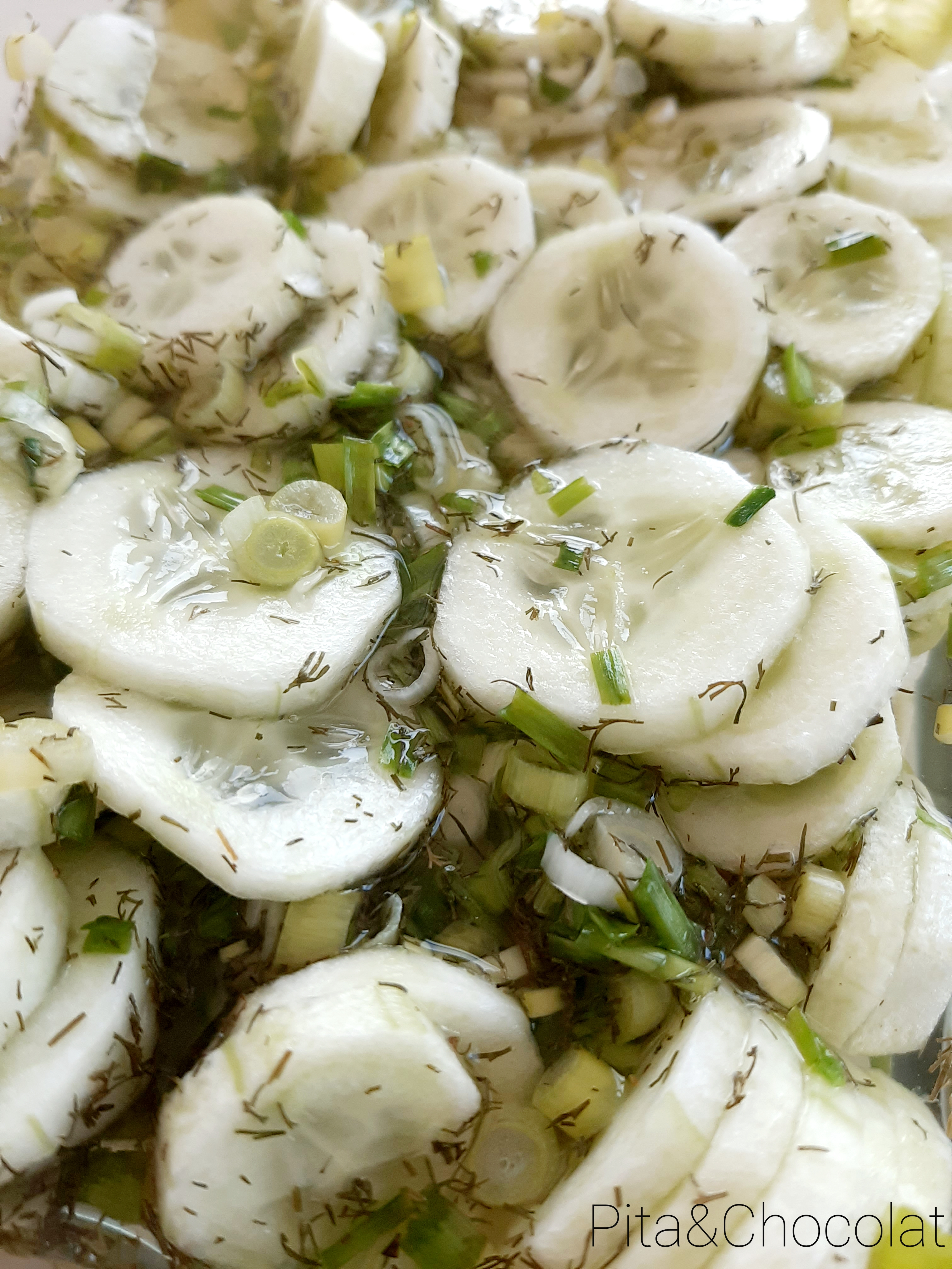 Pickle de concombres (marinés) · Pita & Chocolat